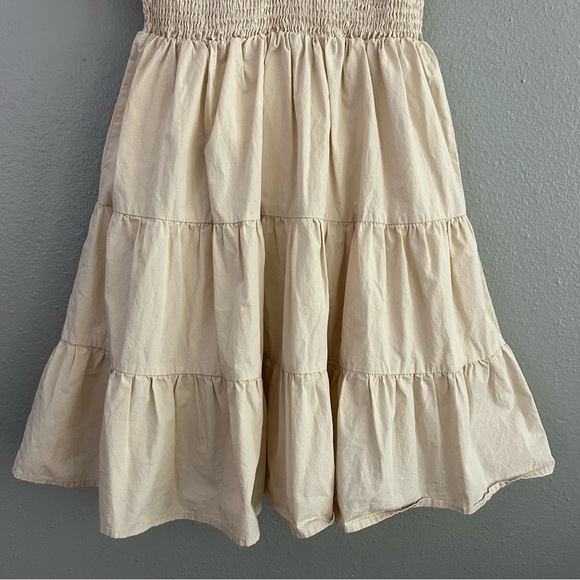 Princess Polly | Dresses | Princess Polly Daniela Beige Tiered Mini ...